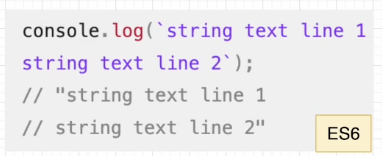 [6] Template Literals, Loops
