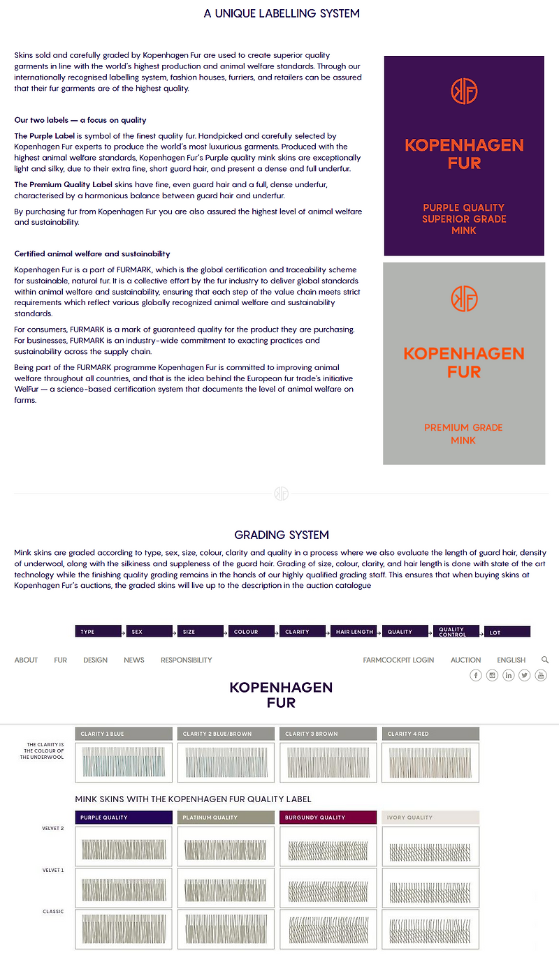 코펜하겐 밍크 등급 알아보기 - 퍼플등급, 프리미엄등급