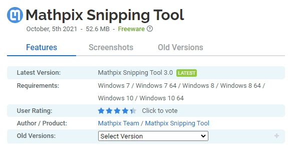 Mathpix Snipping Tool 무료 다운로드
