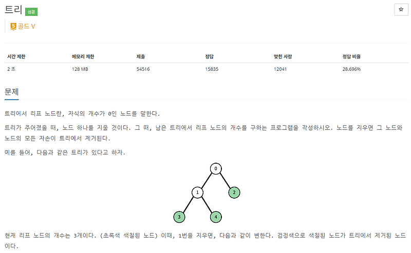 Baekjoon_1068 :: 김사장_이것저것