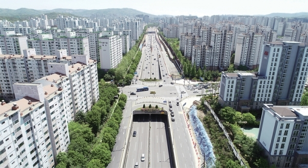 GTX-A 성남역 - 분당 수서 고속도로 상부 공원화