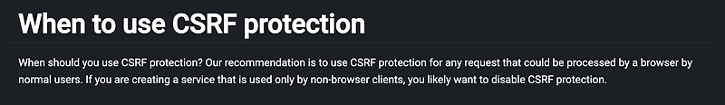 [Spring Security] CSRF disable? — chaewss