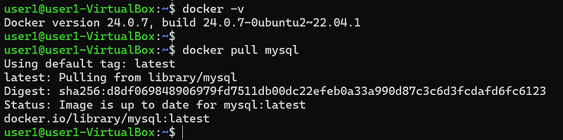 docker(2) mysql