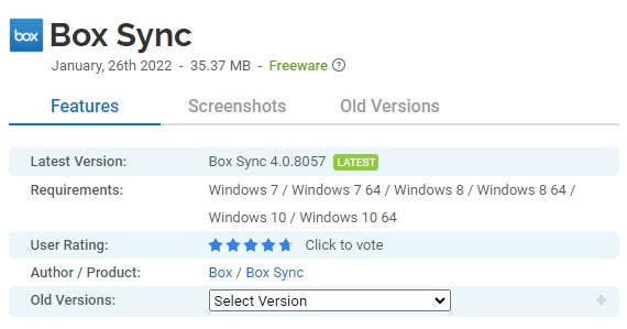 Box Sync 무료 다운로드