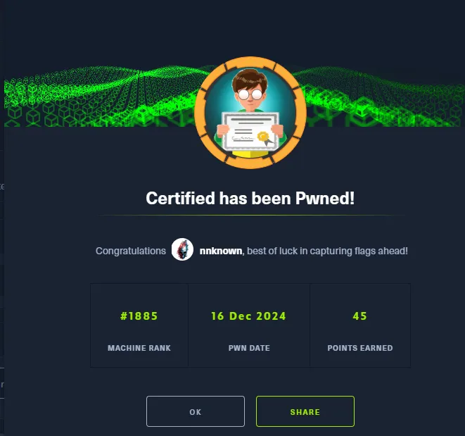 HTB Certified Machine - WriteUp