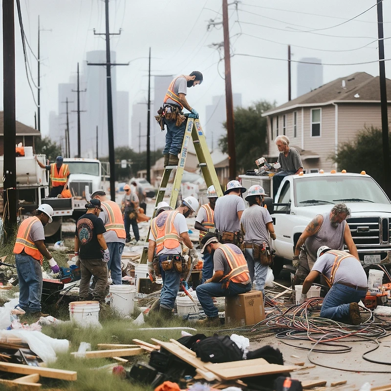 High winds and heavy rain hit Houston, Texas, killing at least seven ...