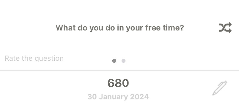 Question Diary 240130TUE: Q680