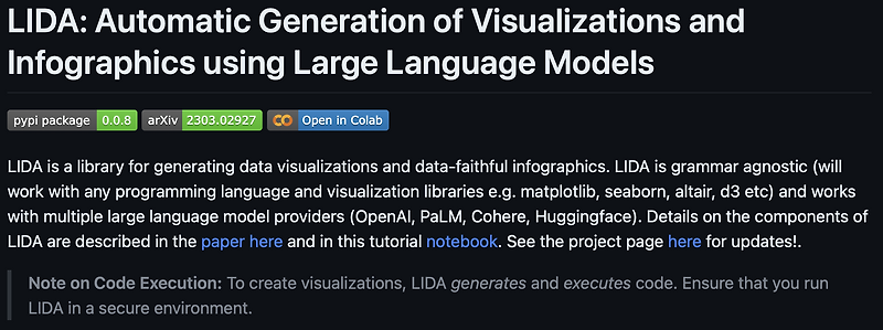 Microsoft LIDA 사용법