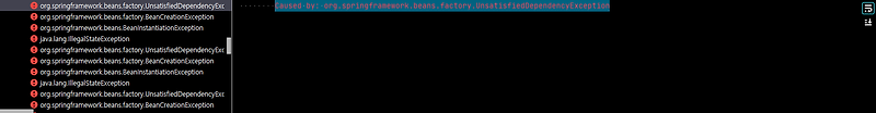 Spring boot org.springframework.beans.factory.UnsatisfiedDependencyException 오류 - 코더에서 개발자로 가는길.