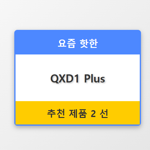요즘 핫한 QXD1 Plus 추천 제품 2 선