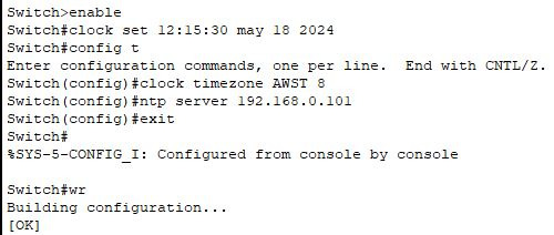 Cisco Switch Time and Port Speed Limit & Port Security