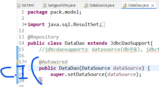 @MVC DB연동2 JdbcDaoSupport