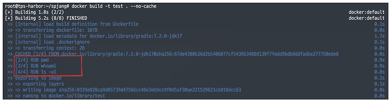 docker build 시, 빌드 명령어 결과 출력하기(--progress=plain) — 장성필 기술블로그