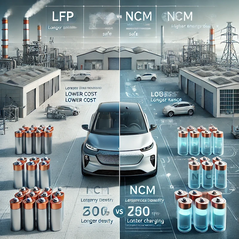 LFP 배터리 vs NCM 배터리, 전기차 배터리의 최강자는?