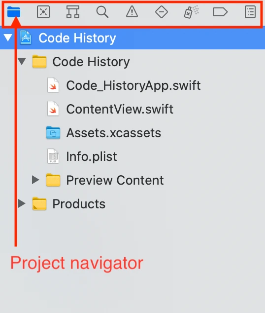 XCode 파일 구조(Project navigator File lists) 설명