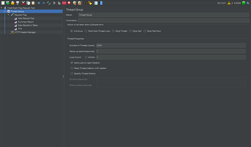 [JMeter] org.apache.http.NoHttpResponseException