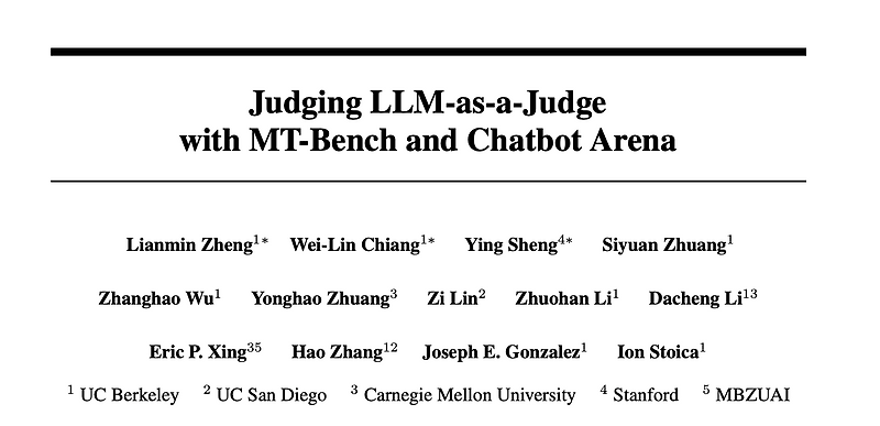 [논문리뷰] Judging LLM-as-a-Judgewith MT-Bench and Chatbot Arena (INTRO)