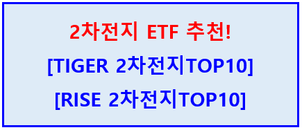 [TIGER 2차전지TOP10] VS [RISE 2차전지TOP10] 비교 - 에코프로비엠, 삼성SDI, LG화학, LG에너지솔루션 (Feat 박순혁 8대종목)