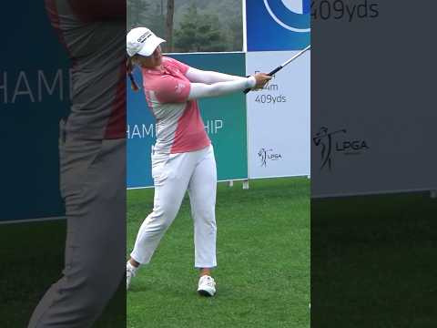 LPGA BMW 2023 세계랭킹 43위 스테파니 메도우의 티 샷 바로 전 루틴입니다!