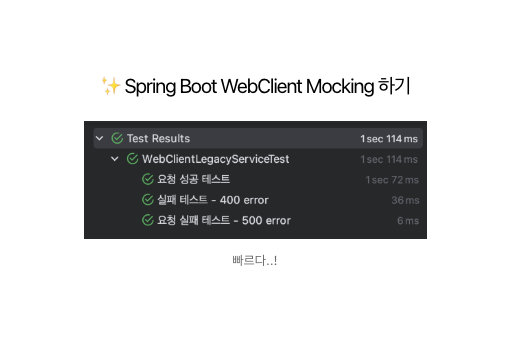 Spring Boot WebClient Mocking 하기