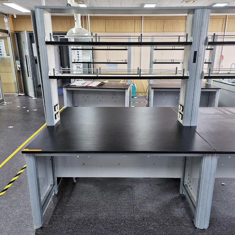 선반형 알루미늄 중앙 실험대 w1500 (HY01)