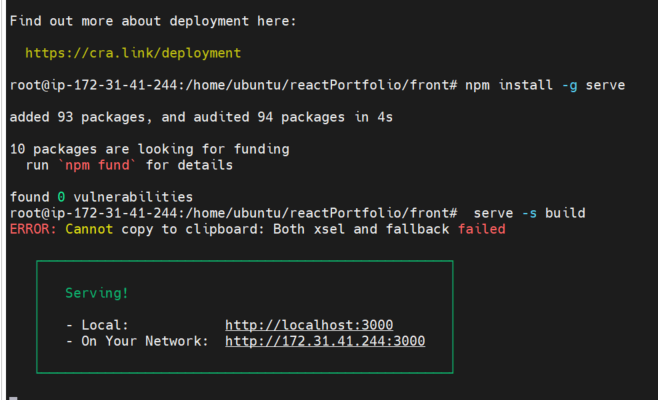 Amazon EC2 이용하여 react Portfolio를 올려보자 — devWarrior