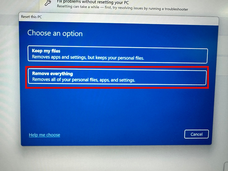 윈도우 11 USB 없이 초기화 하는 방법 :: Benjamin's Note