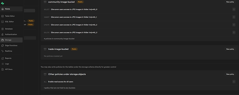 [BaaS] Supabase - Stroage RLS policy 설정해줘야 모두 이미지등록 가능! — Ryeon's Devstory
