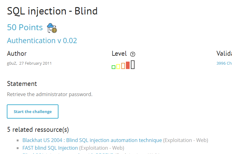 [Root-Me] SQL injection - Blind