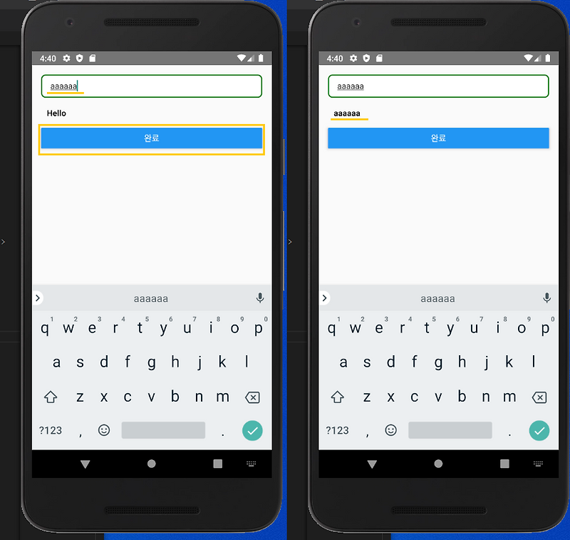 HybridApp-React Native 2세대 (TextInput 입력칸에 글자 입력후 버튼으로 화면 갱신)