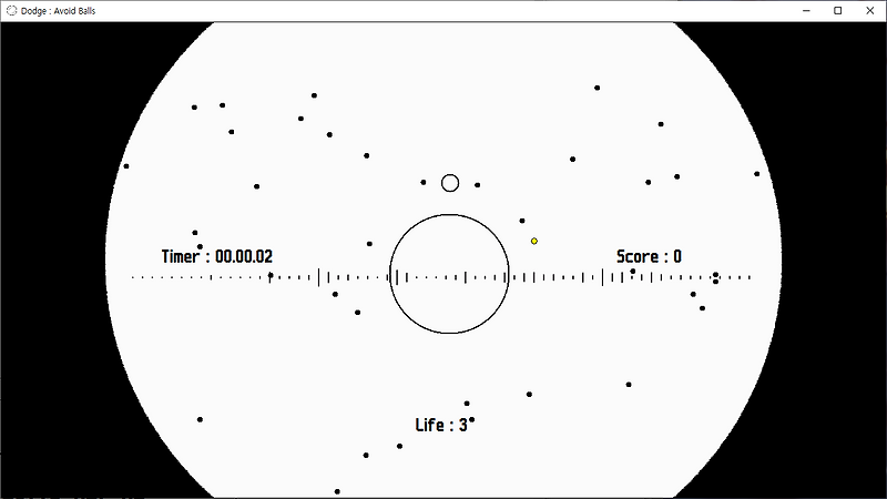 Dodge : Avoid Balls 비주얼베이직 게임 만들기 공피하기 게임