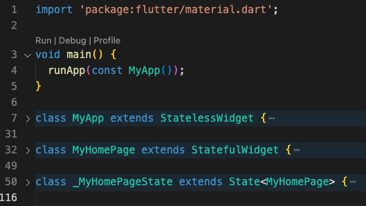 [Flutter] main.dart StatelessWidget 살펴보기