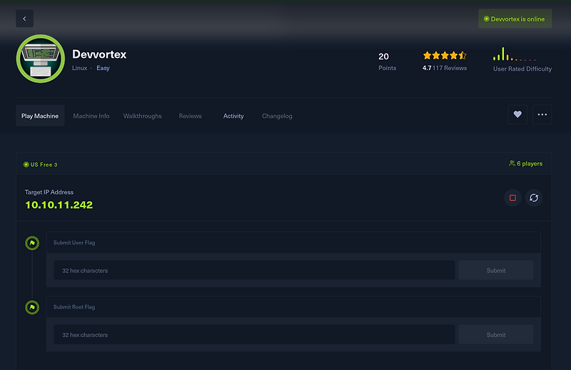 [Hackthebox] Devvortex