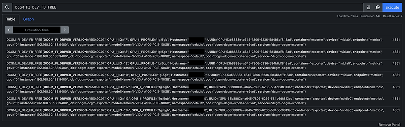 [Prometheus] DCGM exporter MIG metrics
