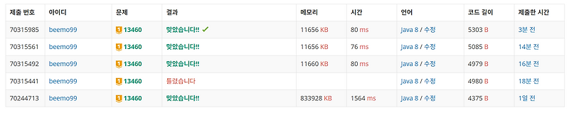 [PS] 백준13460 : 구슬 탈출 2(Java)