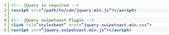 [해피CGI][cgimall] 스와이프로 닫는 토스트 알림 플러그인 - jQuery swipetoast
