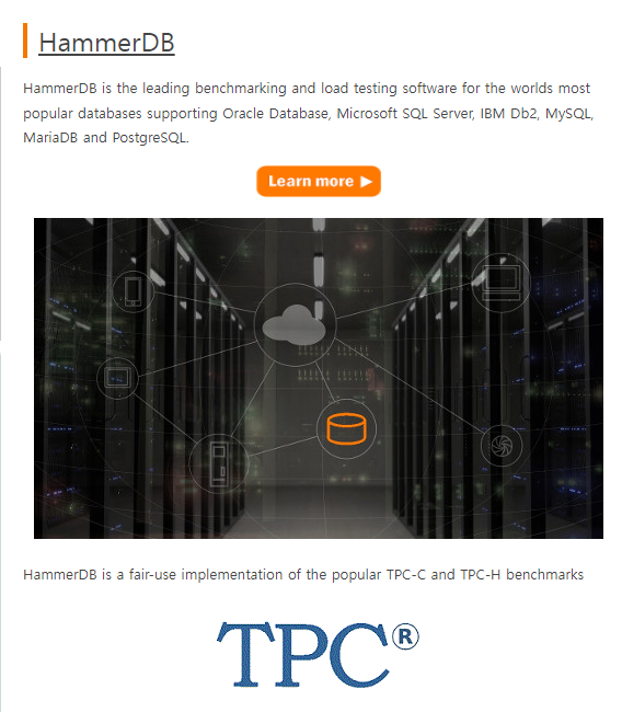 HammerDB를 사용하여 Linux 시스템에서 데이터베이스 성능을 테스트하는 방법