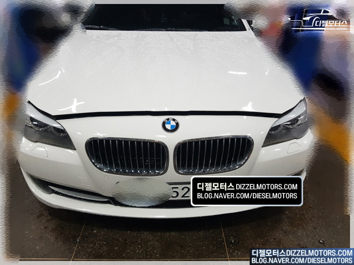 BMW 520D/엔진체크등 점등 증상 방문-DPF 탈거 클리닝,BBN 카본 수소 클리닝