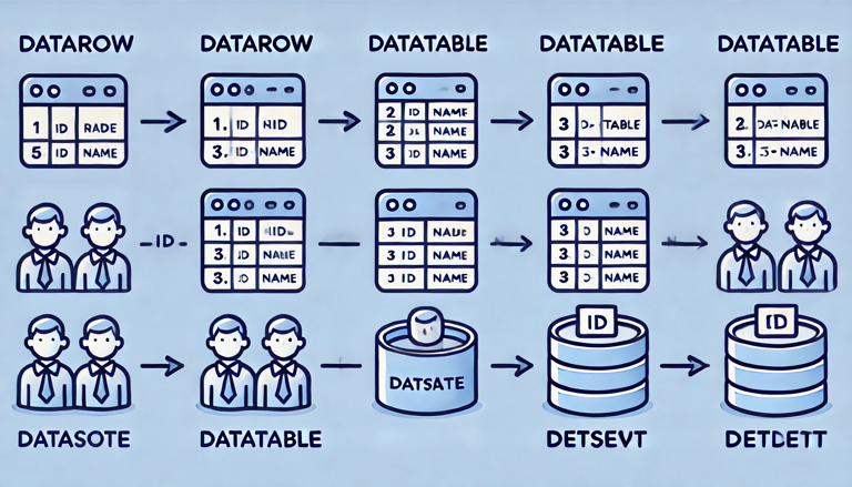 Ado.net 그리고 DataTable, DataSet, DataRow에 대해서 알아봅시다.