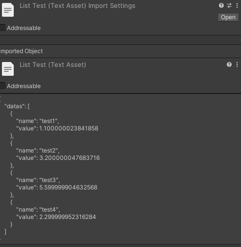 Unity, Json 리스트 파일 저장하기