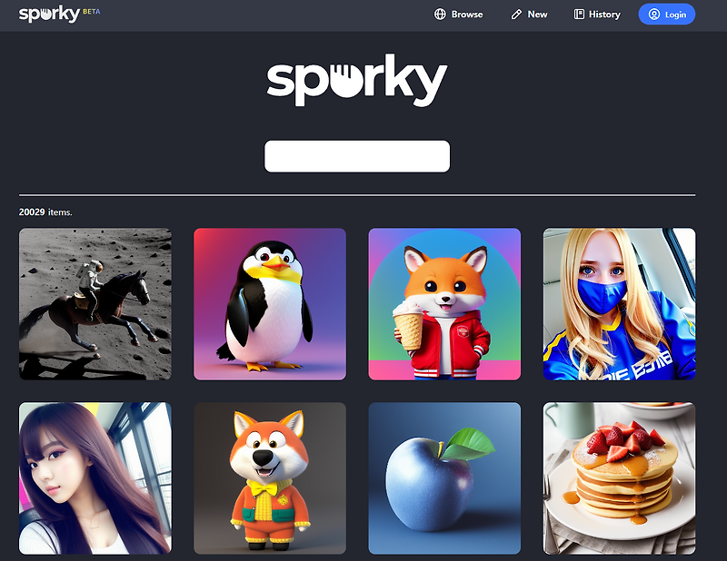 상업적 이미지 이제 생성형 AI로 그림 그리는 ai 인공지능 스포키(Sporky)