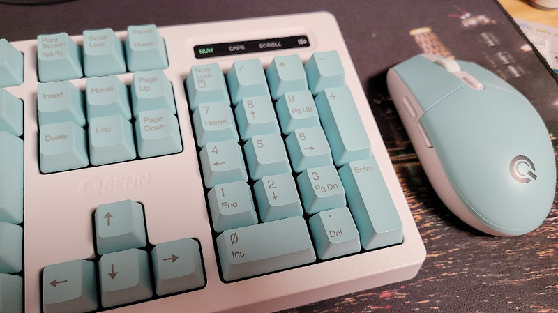 큐센 QSENN mk450 키보드 세트 무선 키보드 마우스 추천 멤브레인 타입