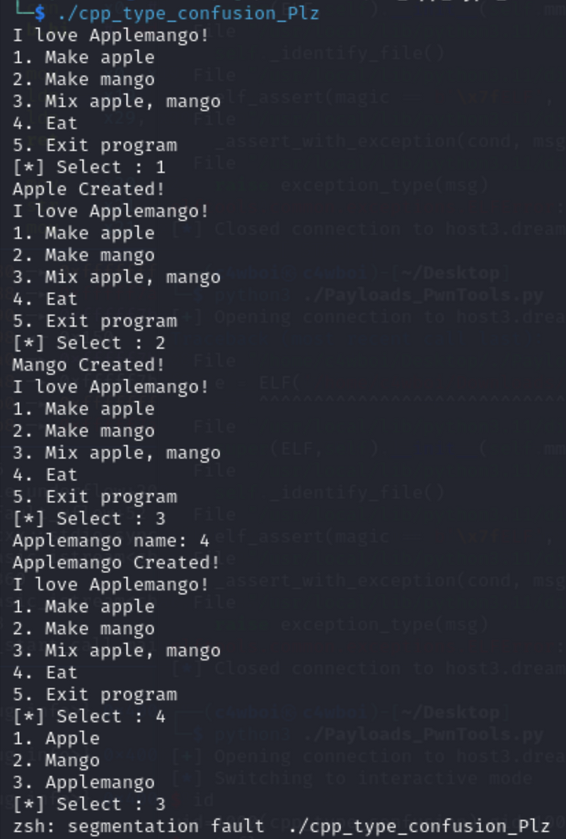 [Dreamhack_CTF]cpp_type_confusion