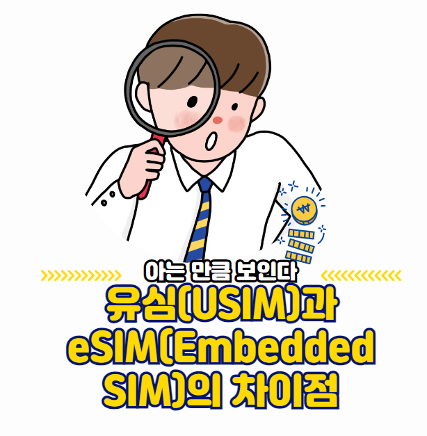 유심(USIM)과 eSIM(Embedded SIM)의 차이점은?