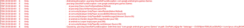 AndroidJavaException: java.lang.ClassNotFoundException: com.google.android.gms.games.Games