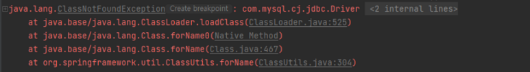 [Spring / trouble Shooting] - java.lang.ClassNotFoundException: com.mysql.cj.jdbc.Driver