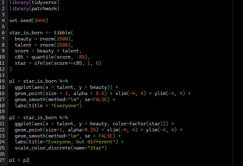 code example (2): collider bias :: 밤에 쓰는 편지