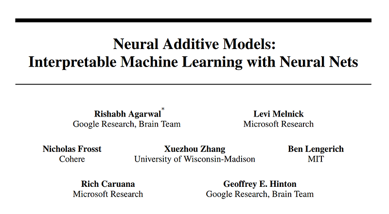 [논문리뷰] Neural Additive Models: Interpretable Machine Learning with Neural Nets — ShinyLab