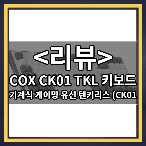 COX CK01 TKL 키보드 추천, 감성 정점