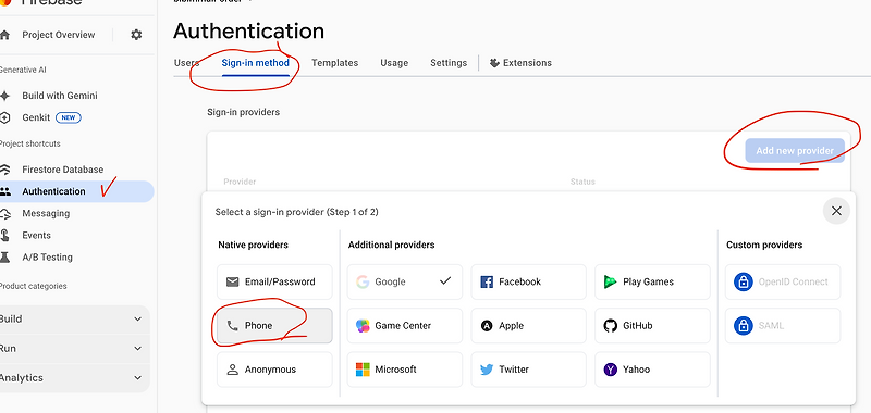 FirebaseError: Firebase: Error (auth/operation-not-allowed).